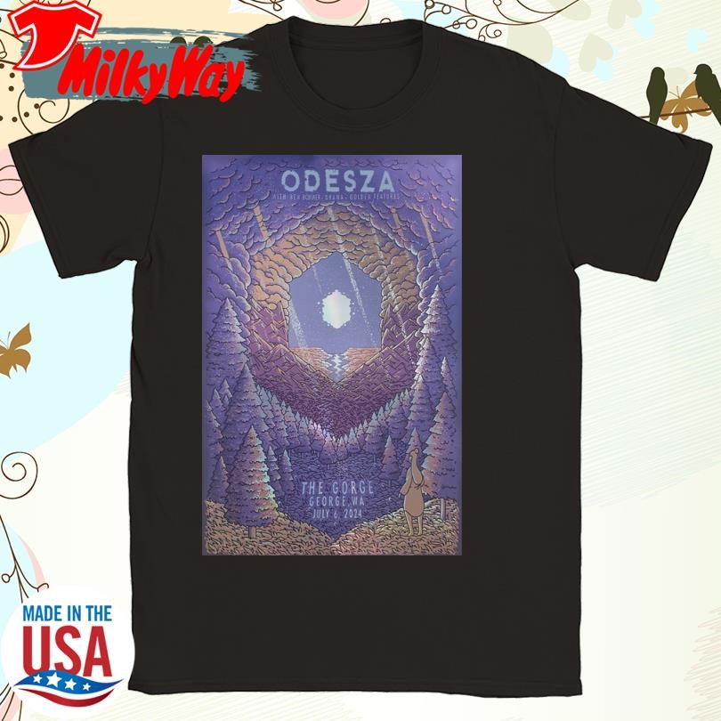 Odesza July 6 2024 The Gorge Amphitheatre George WA Poster shirt