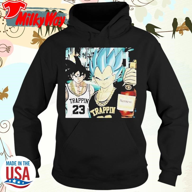 Official Goku And Vegeta Trappin Hennessy Tee Shirt