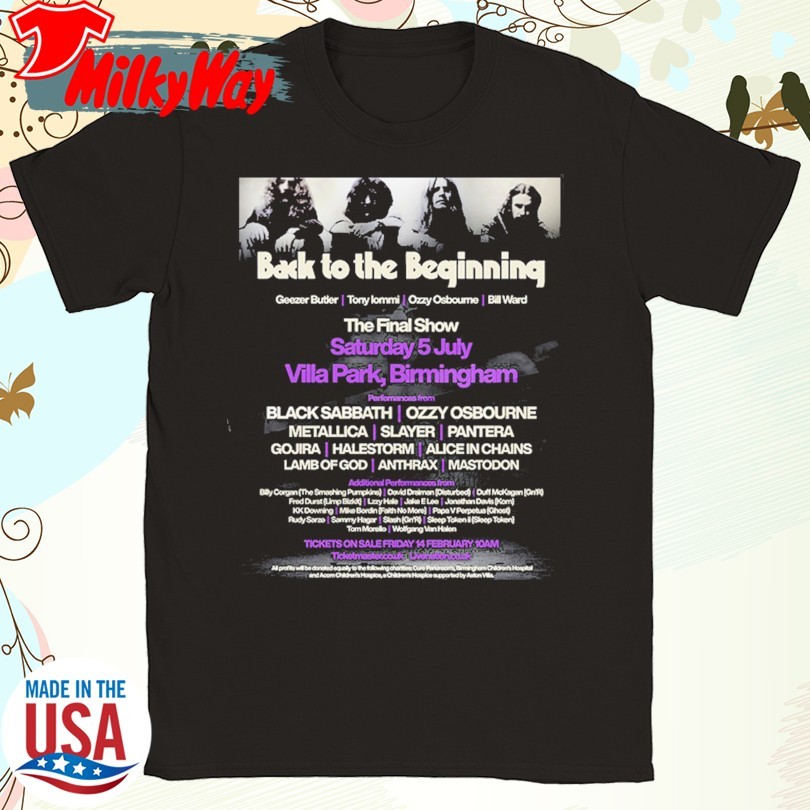 Official Black Sabbath Final Show Poster Back To The Beginning At Villa ...