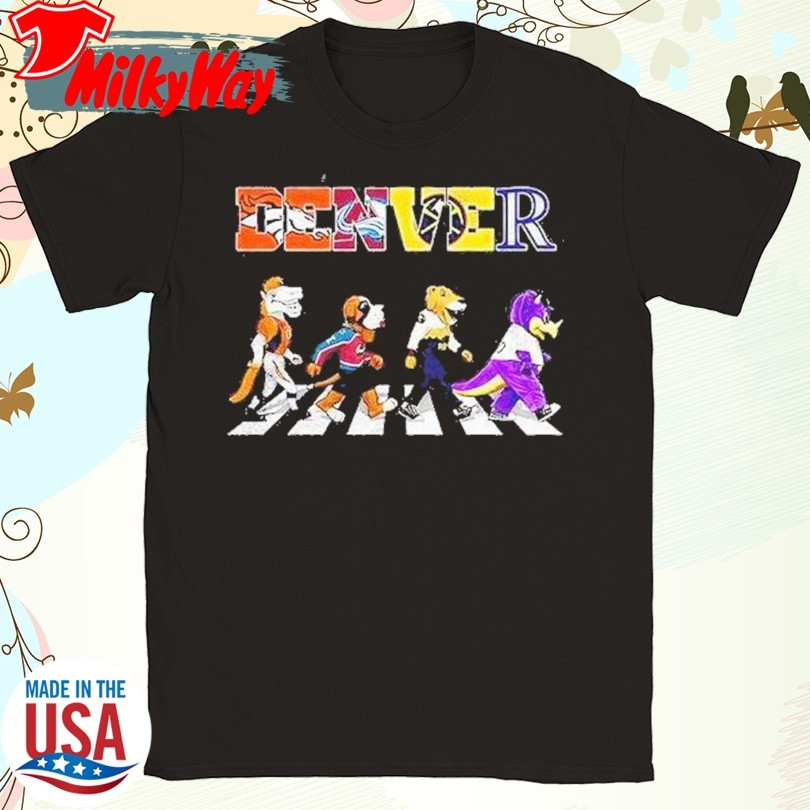 Official Denver Sports Team Logo Mascot Abbey Road Shirt