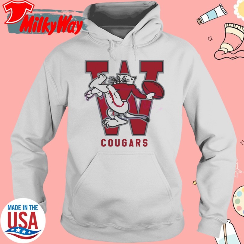 Official Wazzu Football Vintage Cougar Mascot 1963 Shirt